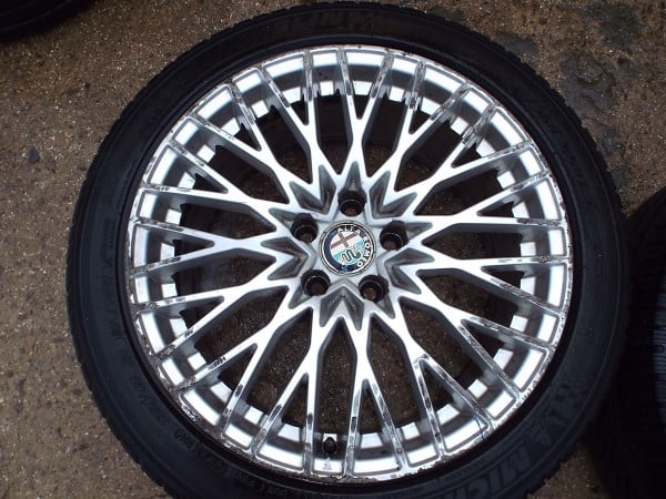 18inch Wire Spoke Alloy Wheels with Tyres - Alfa Romeo 159 Brera Spider ...